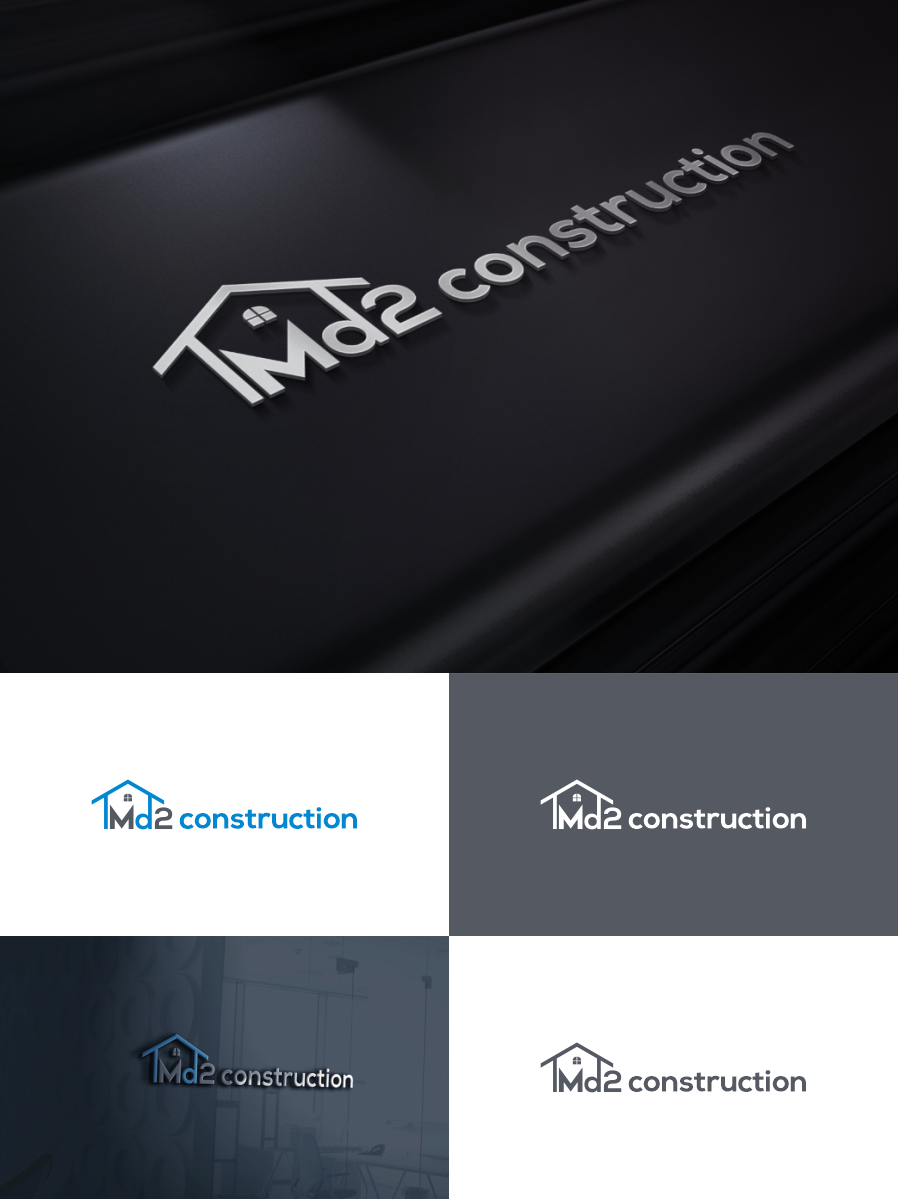 Elegant, Playful, Metal Fabrication Logo Design for MD2 construction by ...