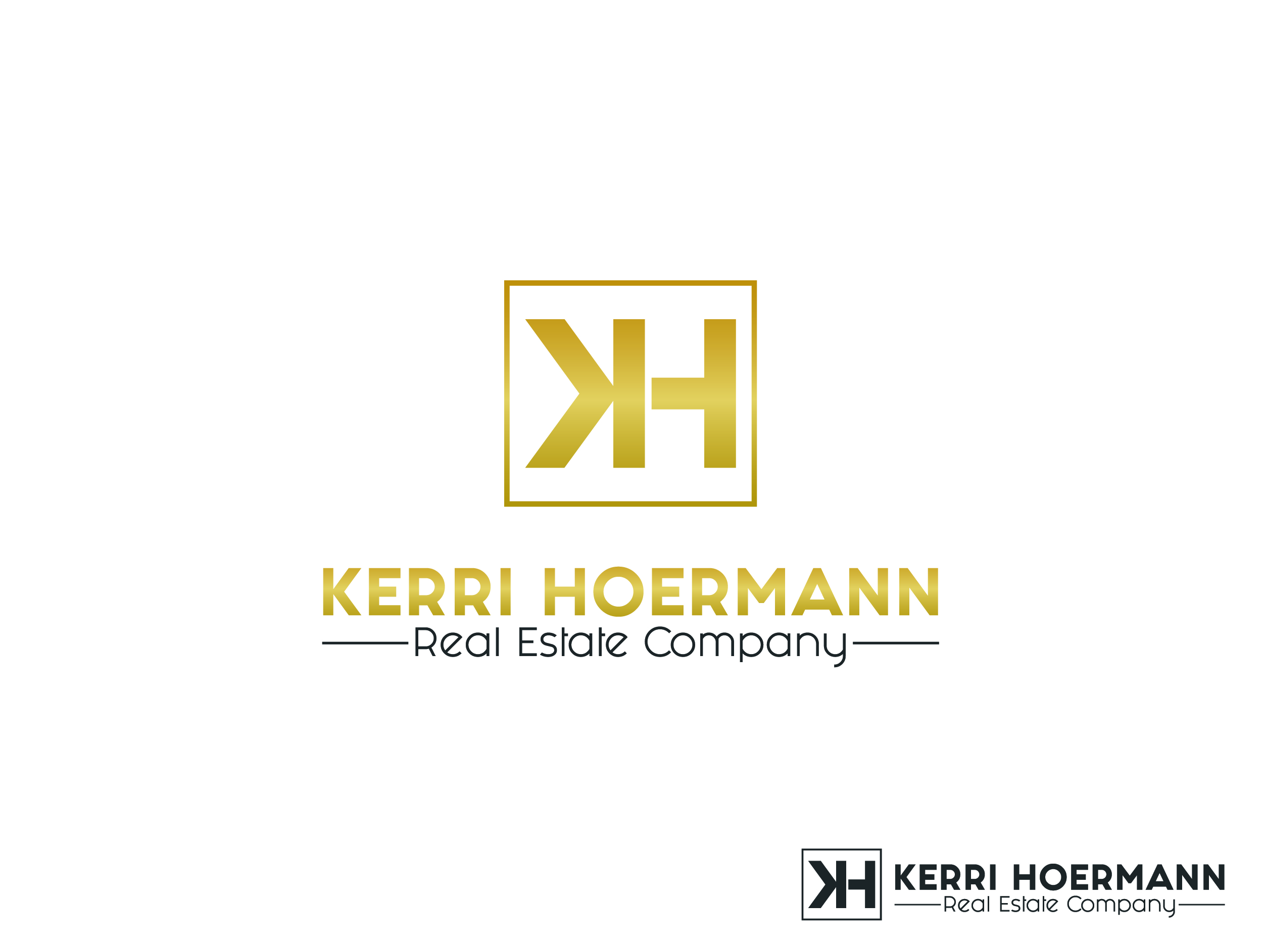 Professional, Bold, Real Estate Logo Design for Kerri Hoermann Realty ...