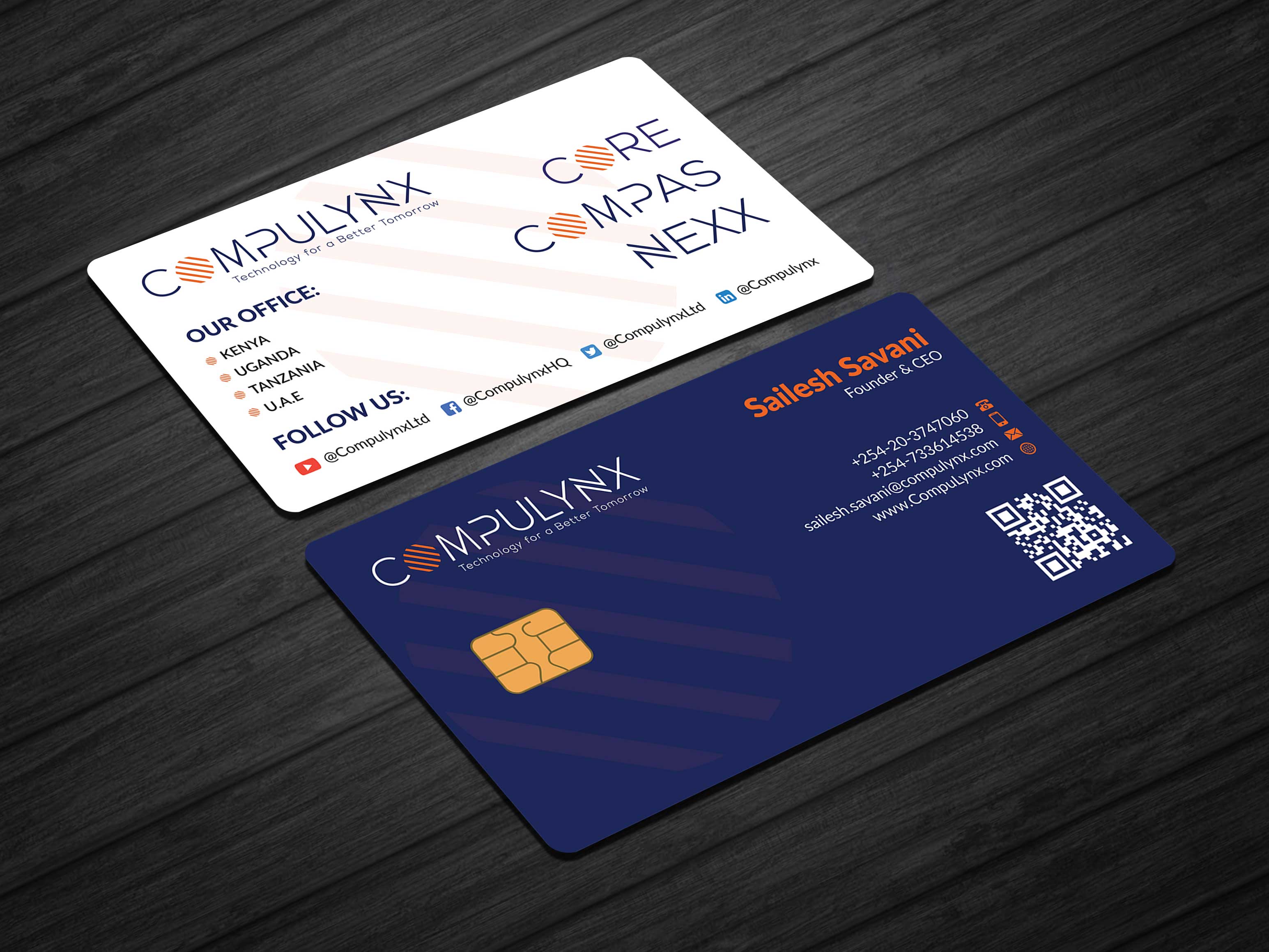 Modern, Professional, High Tech Business Card Design for COMPULYNX LTD ...