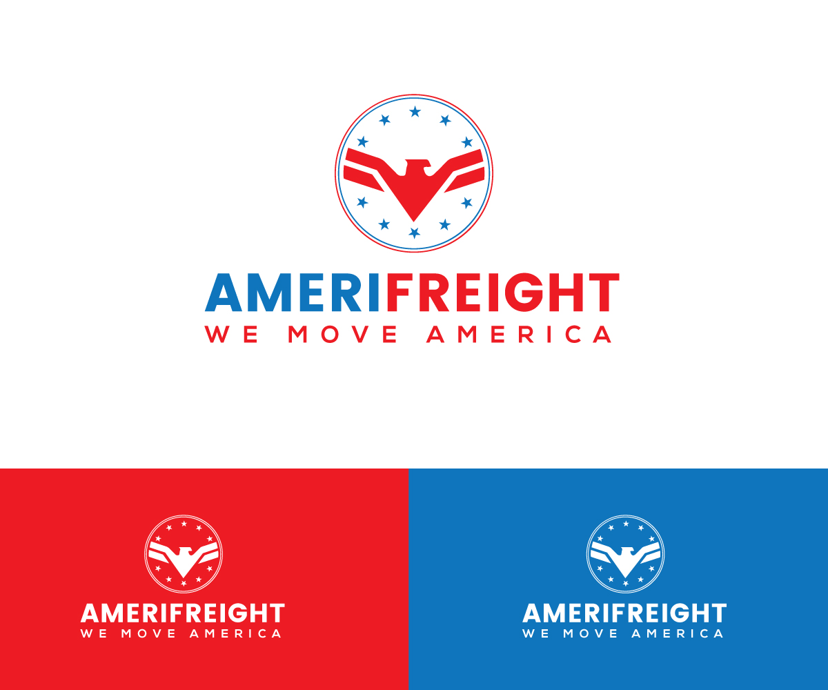 Elegant, Playful Logo Design for AmeriFreight - We move America by ...