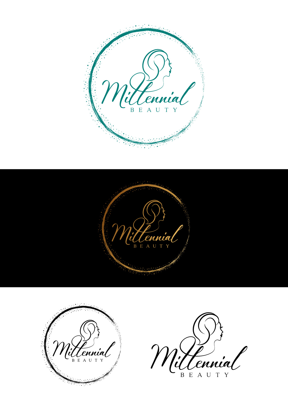 Elegant, Playful Logo Design for Millennial Beauty by Amethystica ...