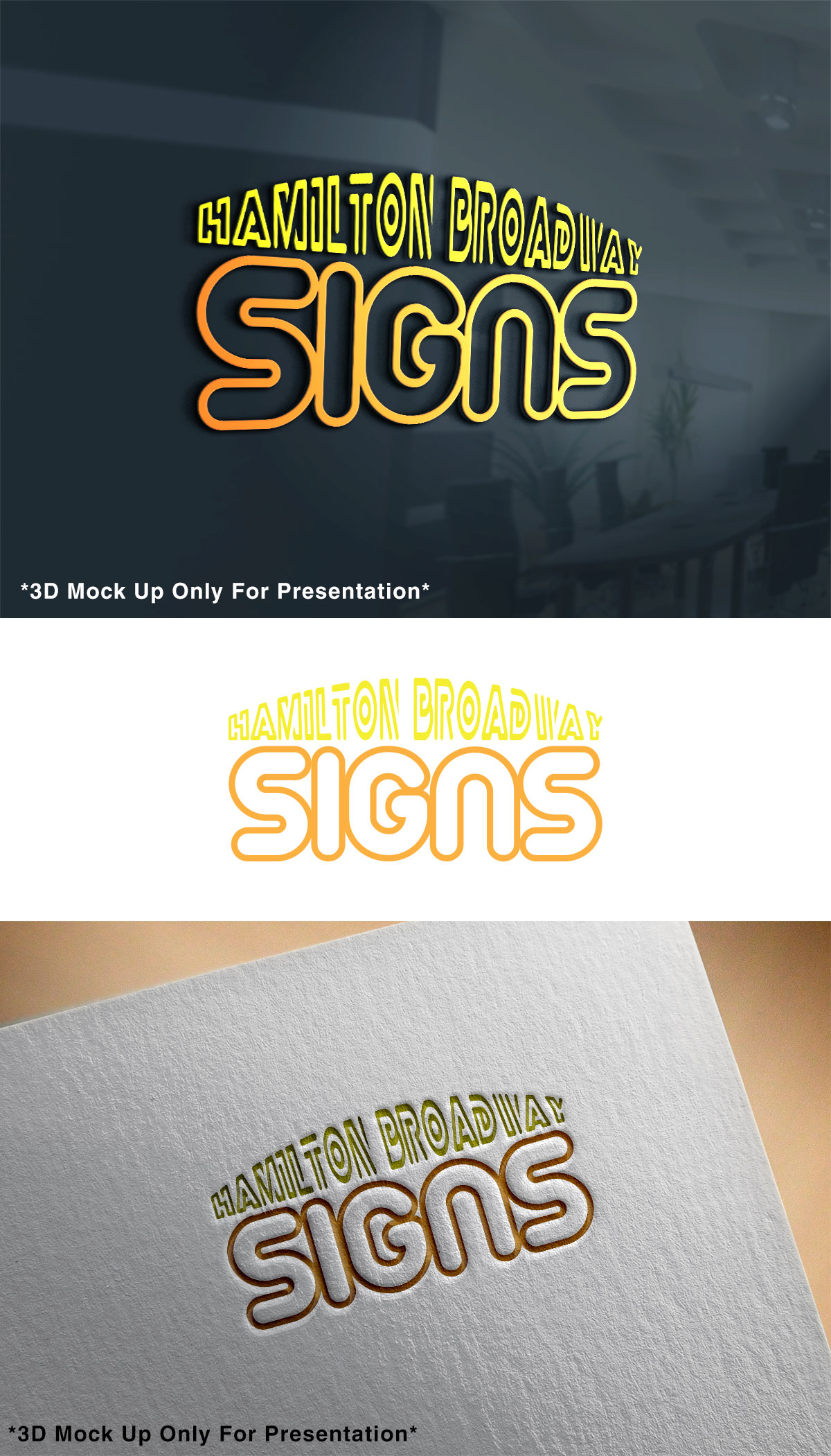 Logo Design for Hamilton Broadway Signs by logograph | Design #23335626