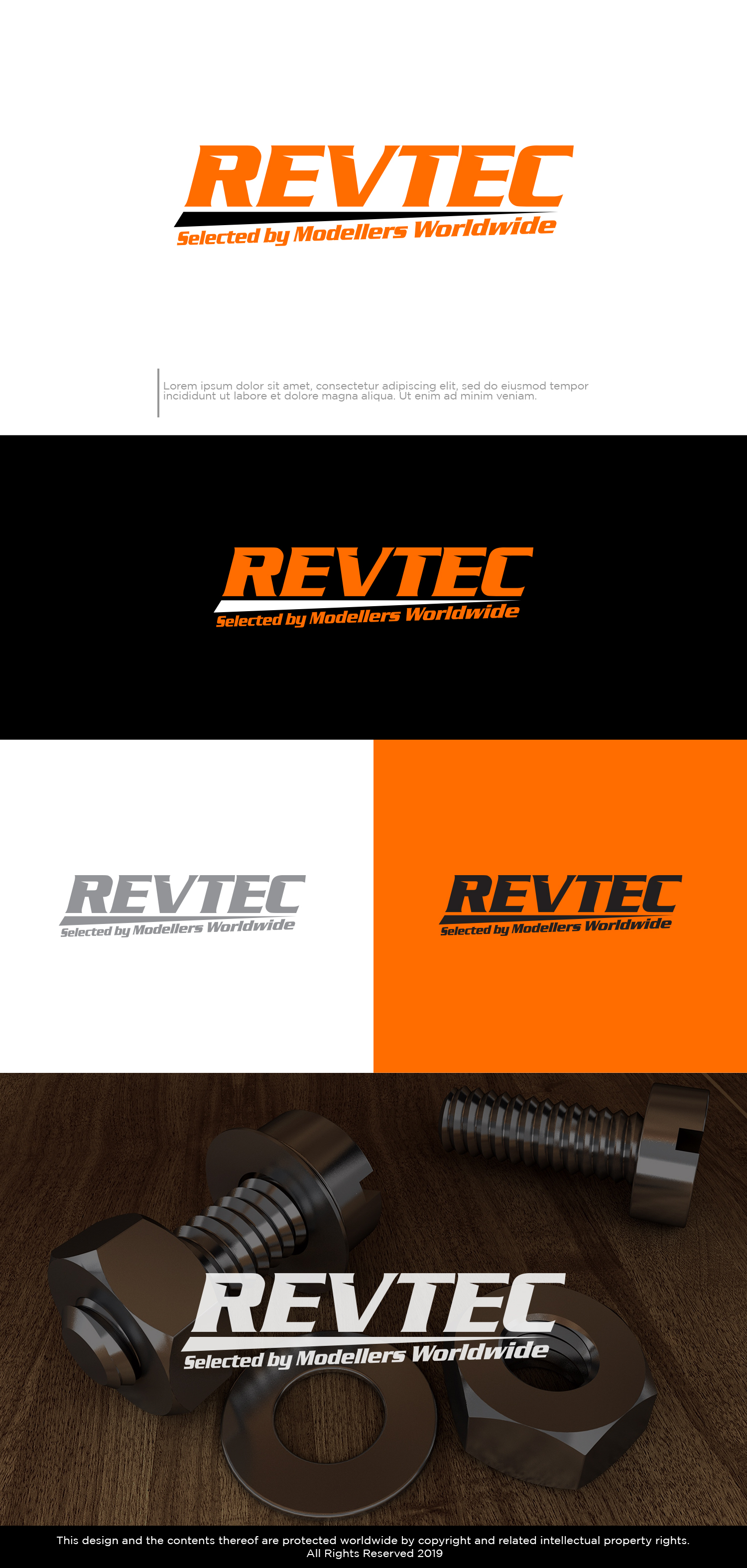Serious, Professional Logo Design for REVTEC "Selected by modellers ...