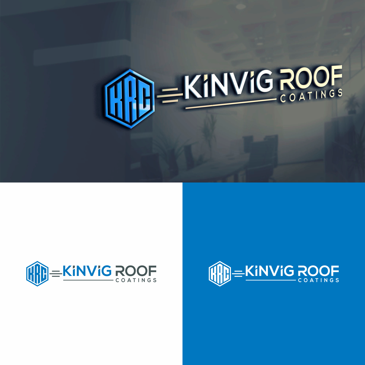 Professional, Elegant, Roofing Logo Design for KRC Roofing and / or ...
