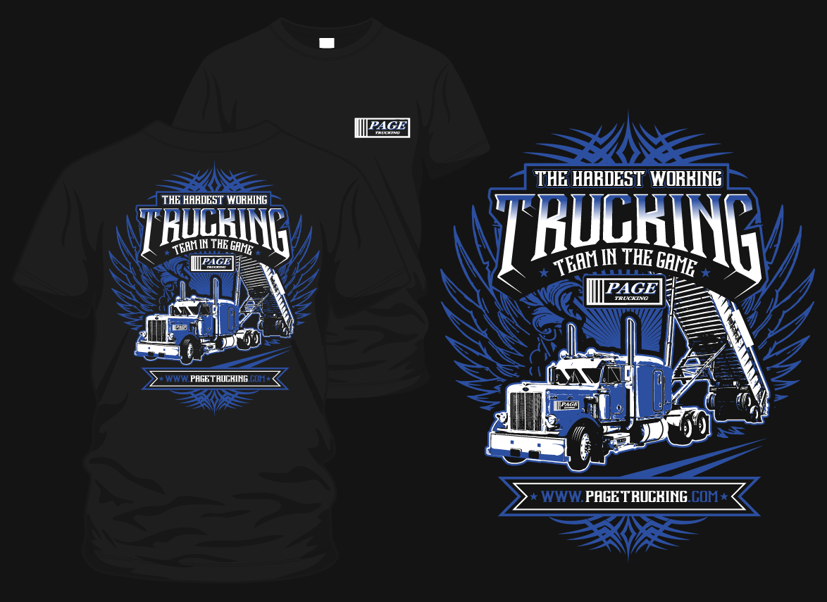 Bold, Masculine, Trucking Company T-shirt Design for a Company by OR ...