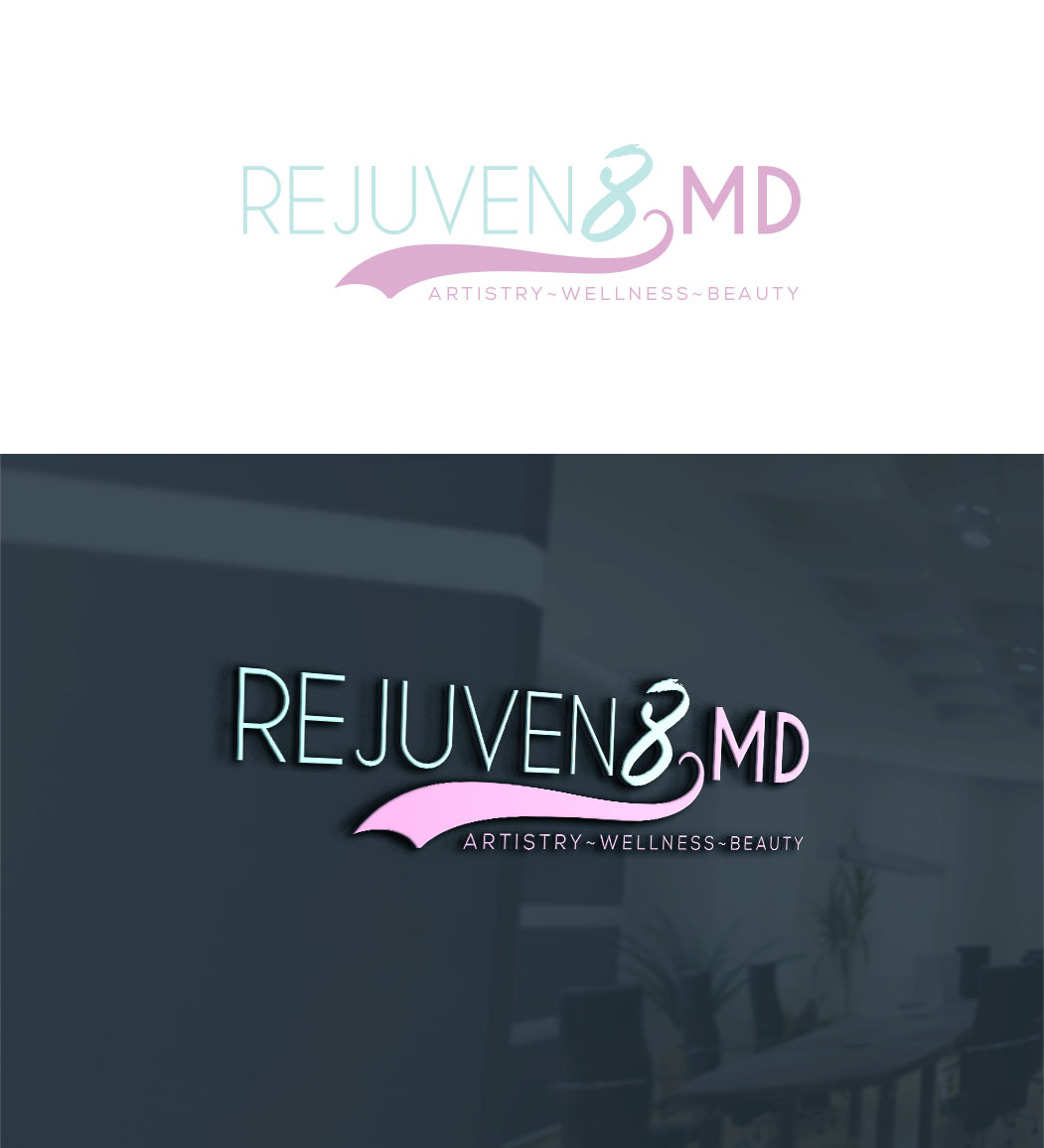 Logo Design for REJUVEN8 MD ~artistry~wellness~beauty by design new ...
