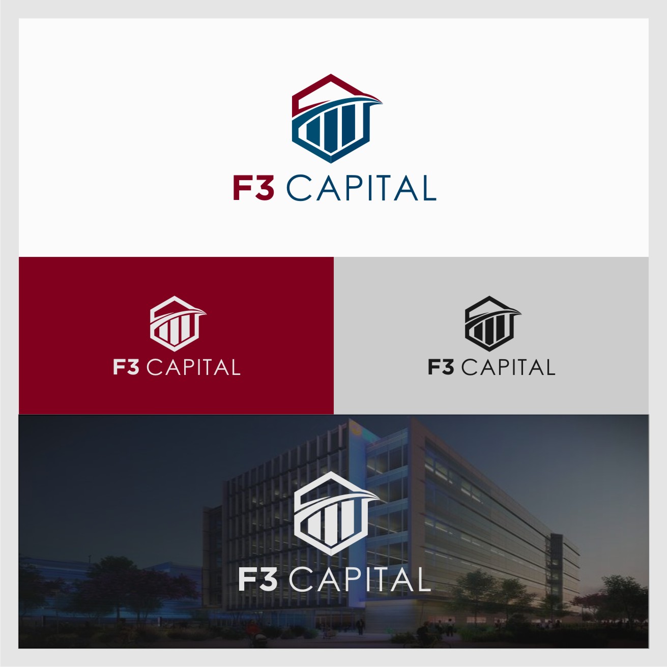 Logo Design for F3 Capital by Jordan Faldyson 17 | Design #23438862