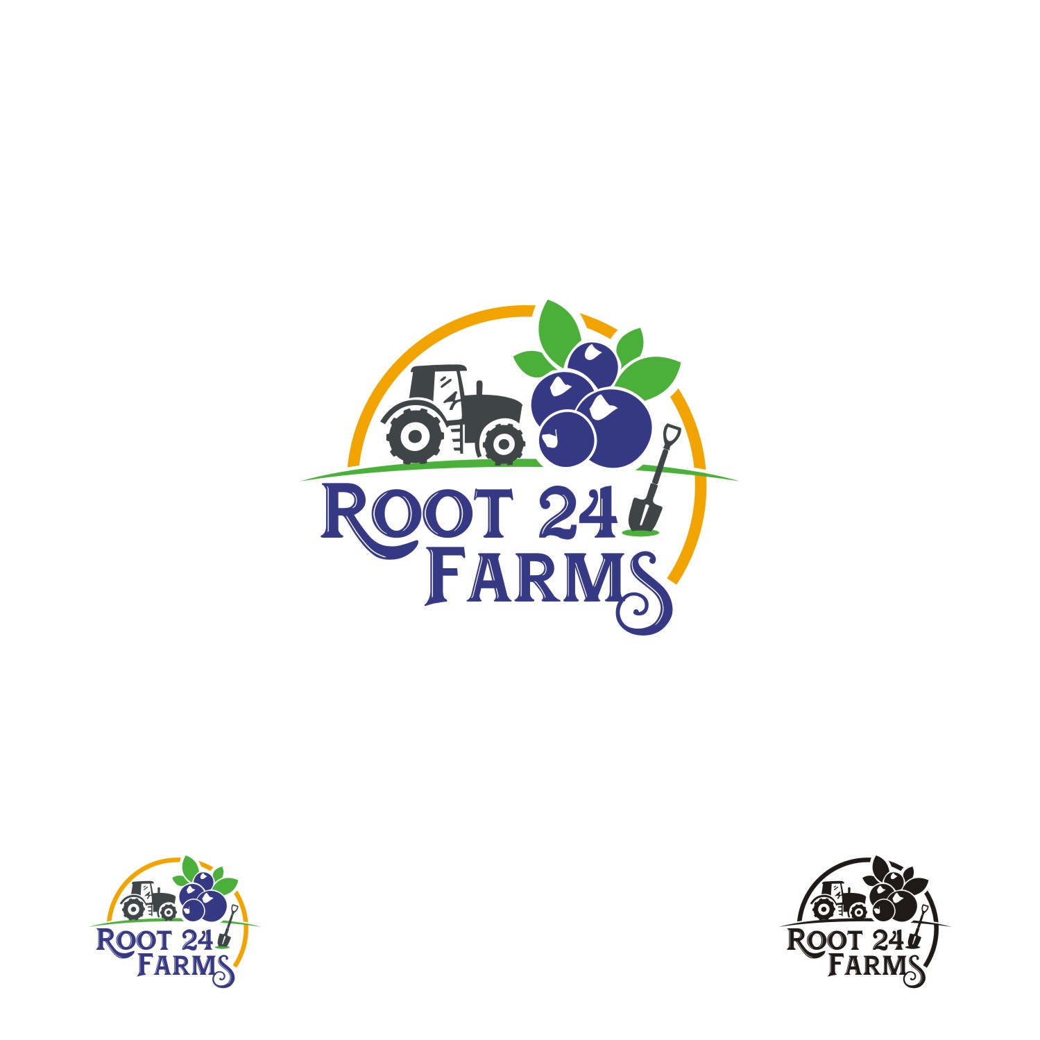 Bold, Modern Logo Design for Root 24 Farms with organic as an ...