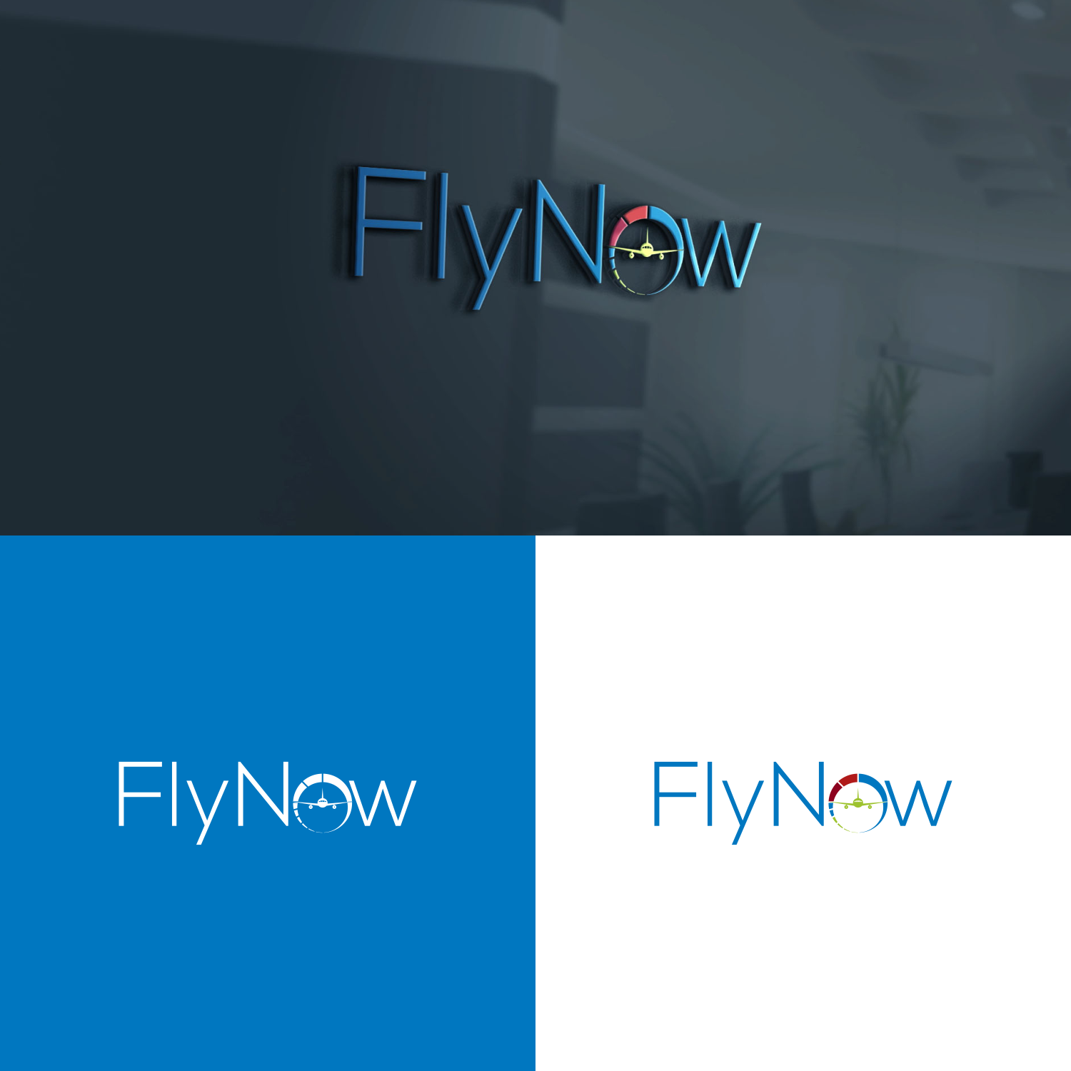 Serious, Elegant Logo Design for FlyNow by suthita 2 | Design #23400476