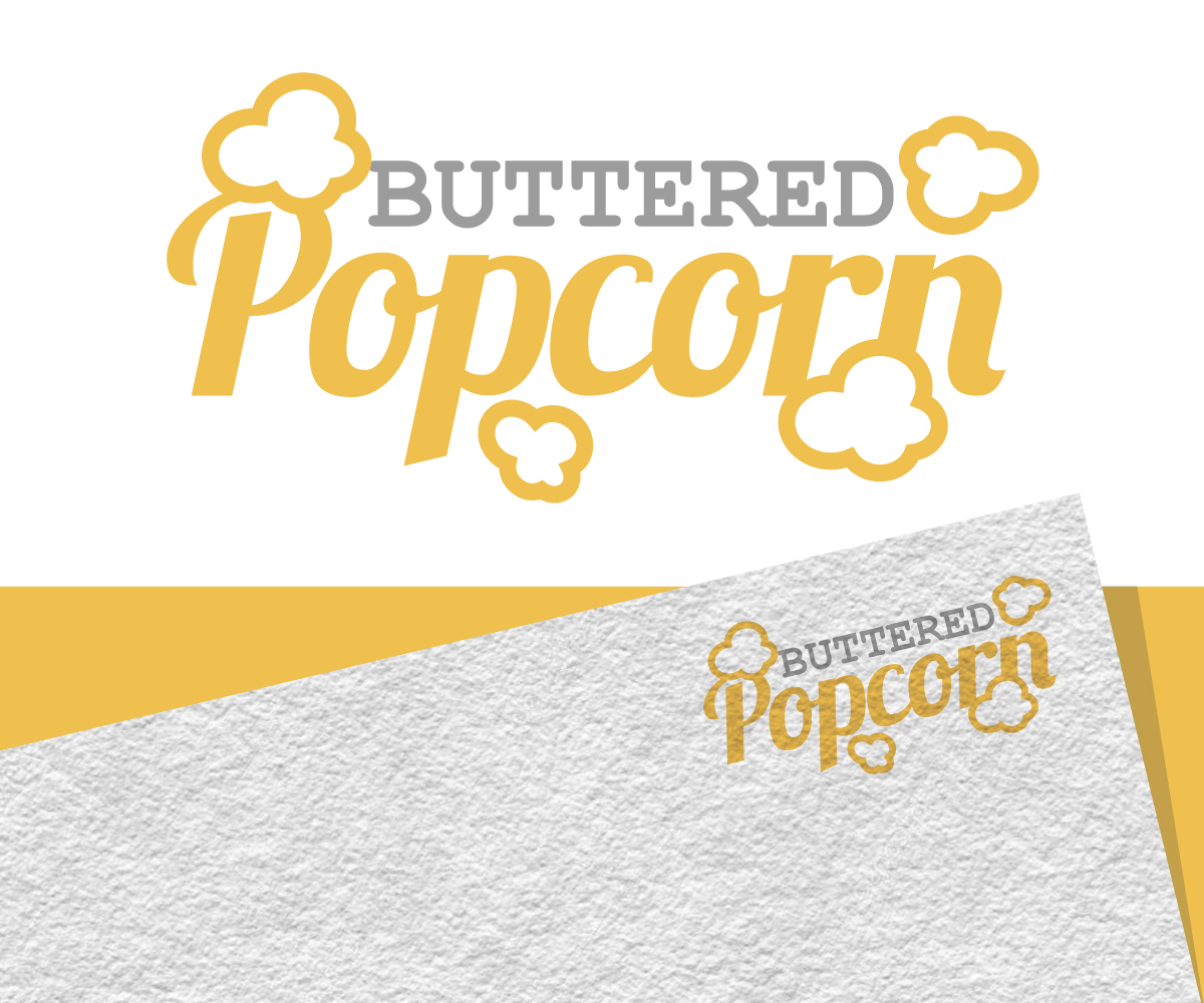 Logo Design for Buttered Popcorn by Jay Design | Design #23407274