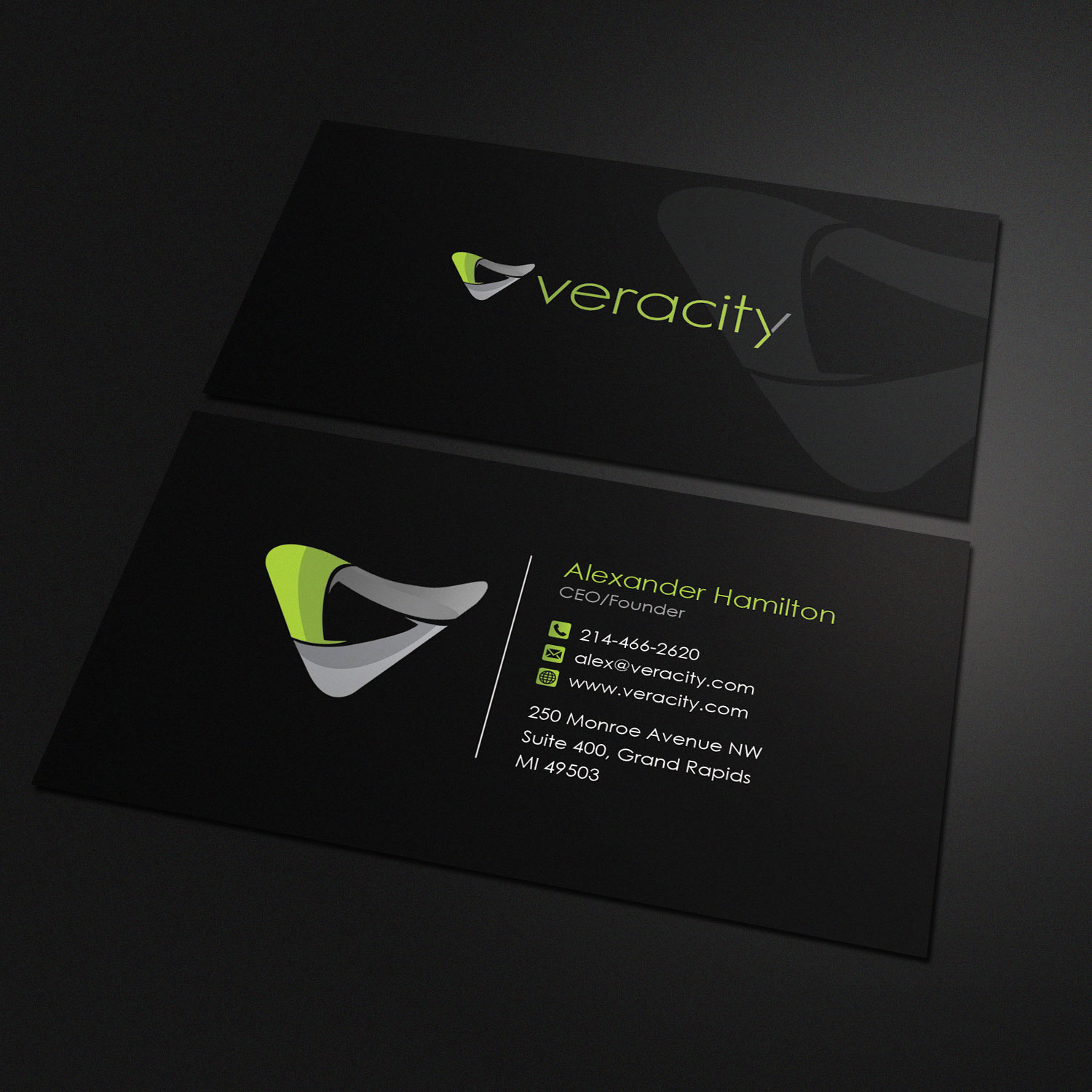 Elegant, Playful Business Card Design for veracity by Sandaruwan ...