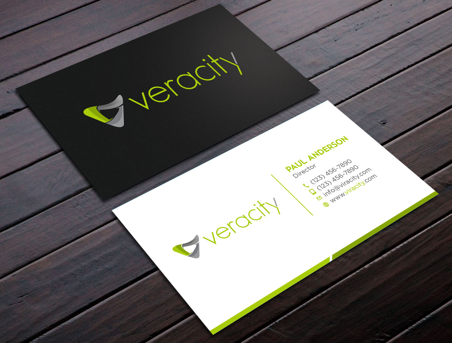 Elegant, Playful Business Card Design for veracity by Tripti Ranjan ...