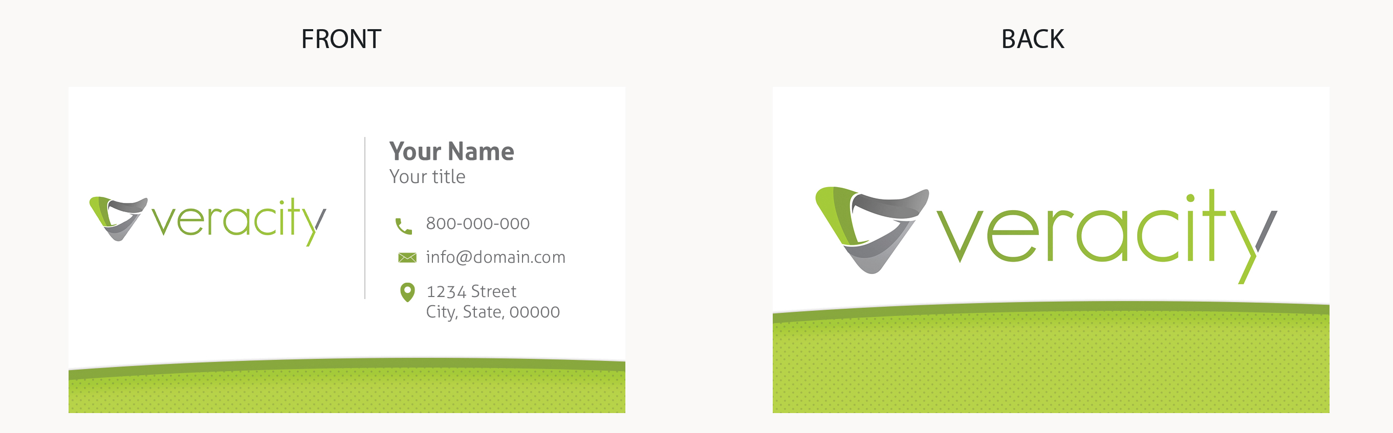 Elegant, Playful Business Card Design for veracity by nepatfan11 ...