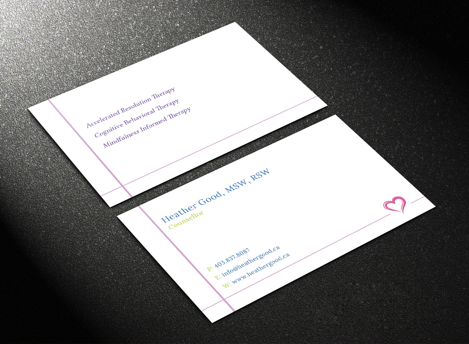 Modern, Professional, Counsellor Business Card Design for a Company by ...