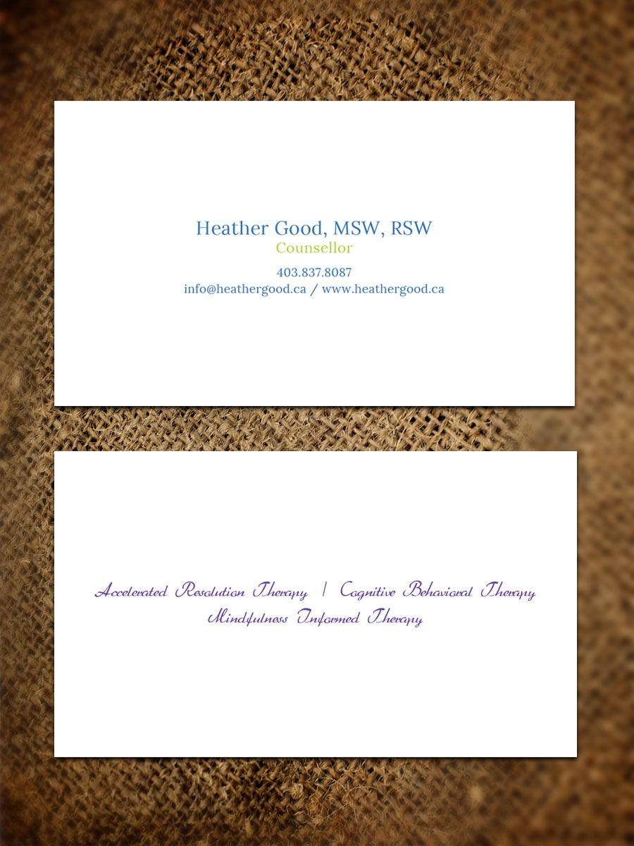 Modern, Professional, Counsellor Business Card Design for a Company by ...