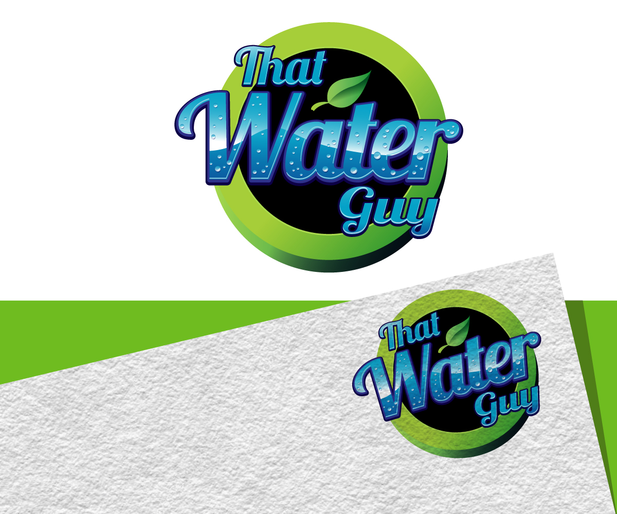 Bold, Playful, Water Company Logo Design for That Water Guy by Jay ...