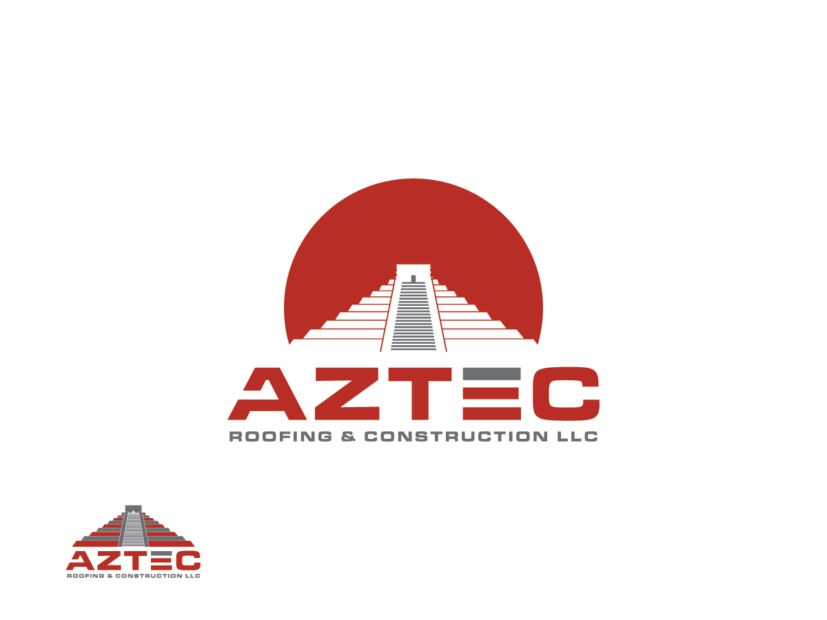 Elegant, Playful, Roofing Logo Design for AZTEC ROOFING & CONSTRUCTION ...