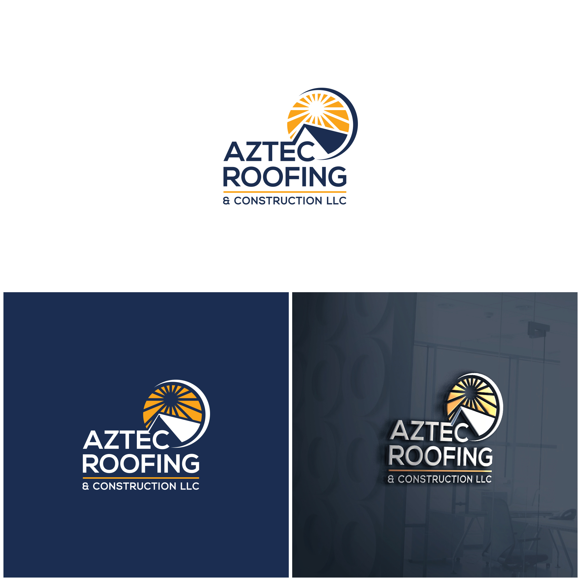 Elegant, Playful, Roofing Logo Design for AZTEC ROOFING & CONSTRUCTION ...