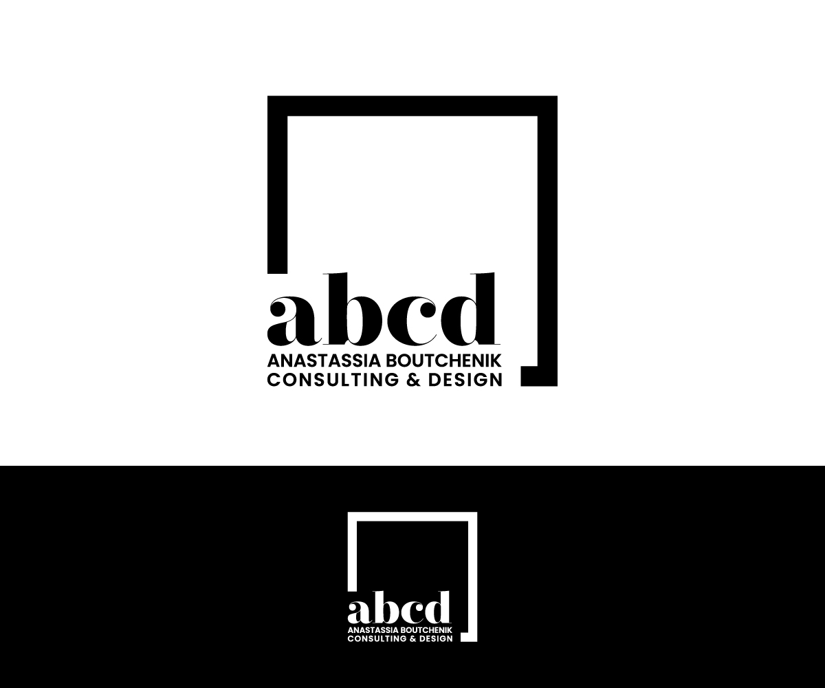 Bold, Serious Logo Design for Anastassia Boutchenik Consulting & Design ...