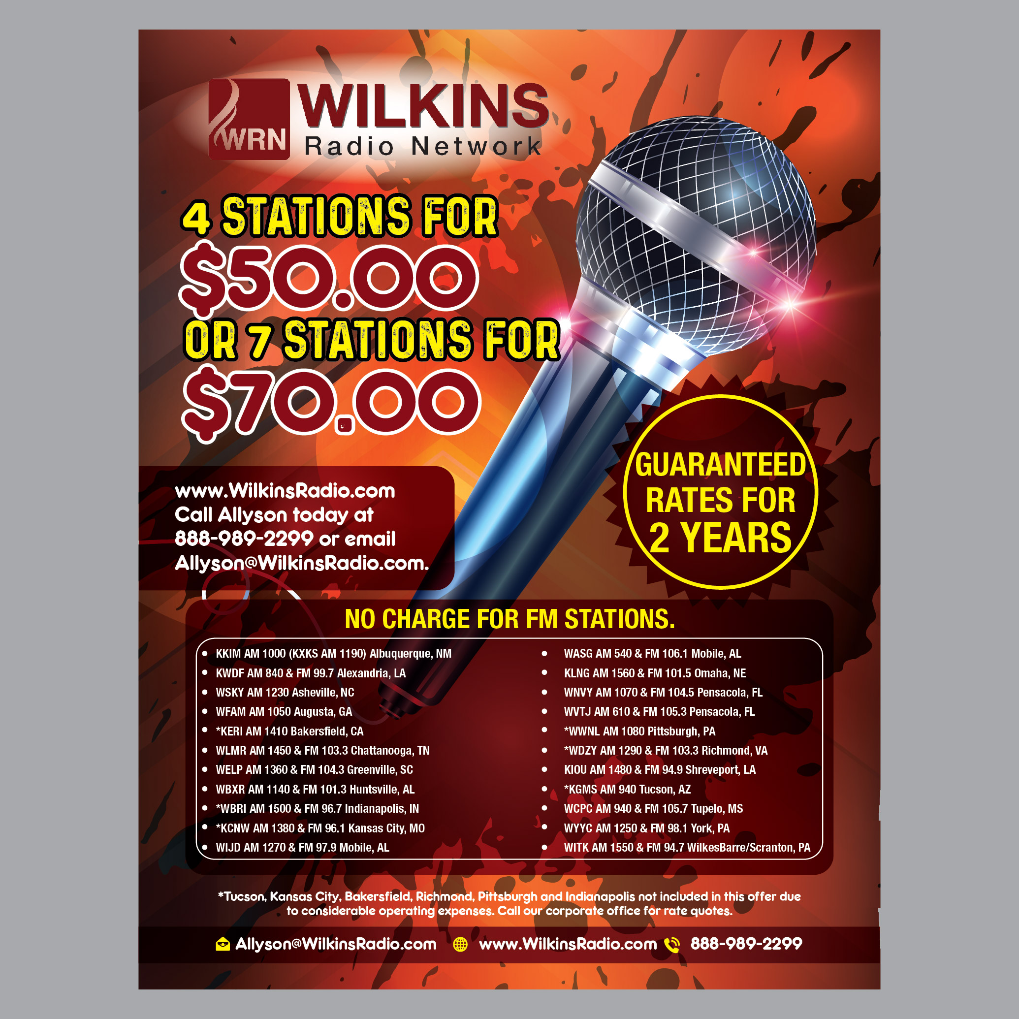 Playful, Bold Flyer Design for Wilkins Radio Network by GraphicTec ...