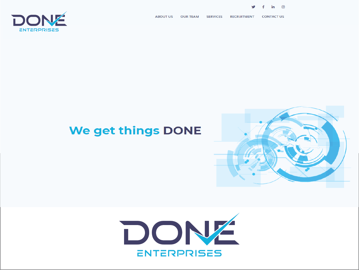 Logo Design for Done Enterprises by HDart | Design #23463759