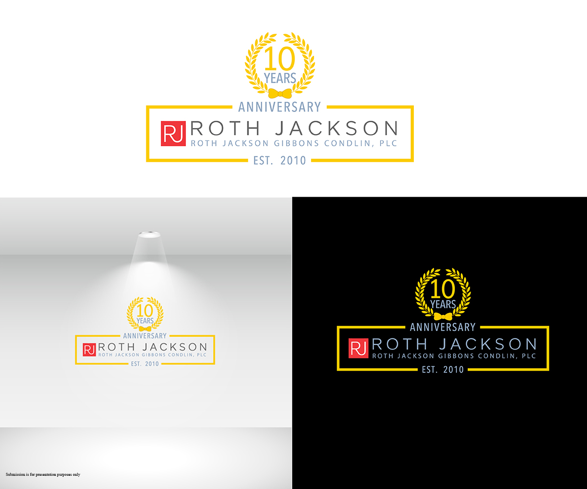 Modern, Professional Logo Design for Roth Jackson; 10 year anniversary ...