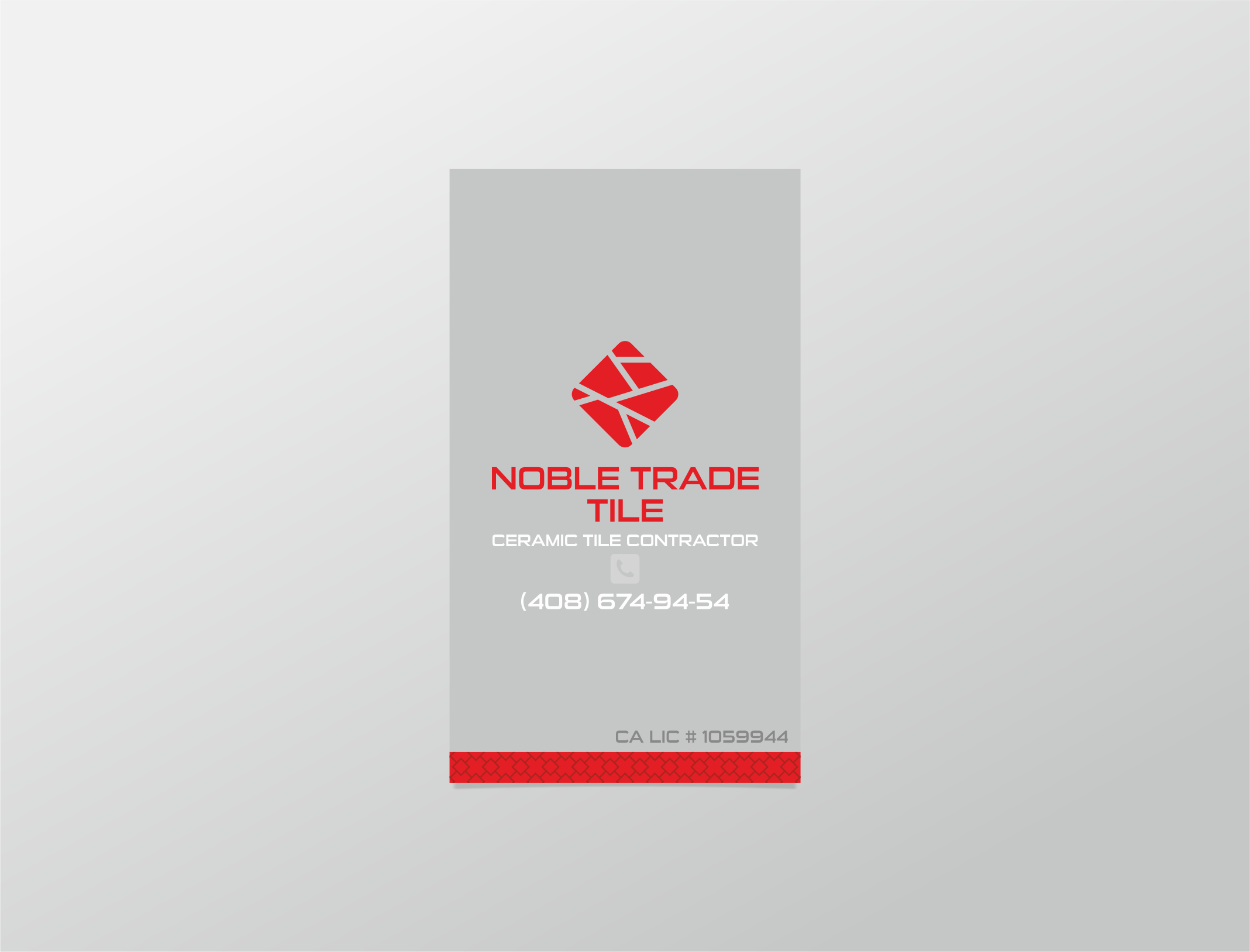 Business Card Design for Noble trade tile by Artissan | Design #23523216