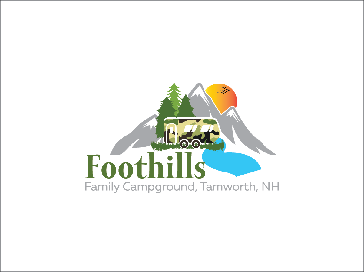 Logo Design for Foothills Family Campground, Tamworth, NH by HDart ...
