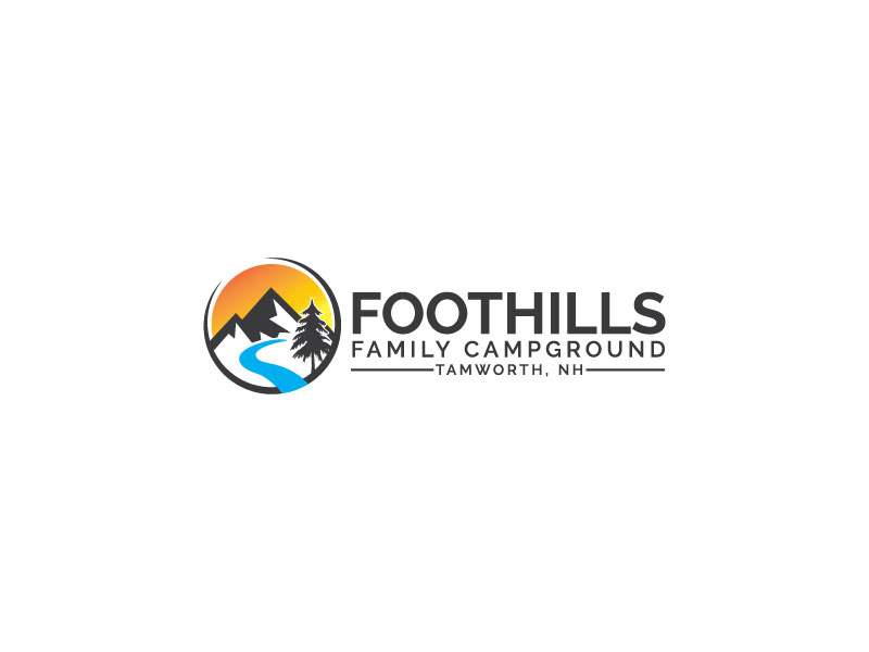 Logo Design for Foothills Family Campground, Tamworth, NH by Ochieng ...