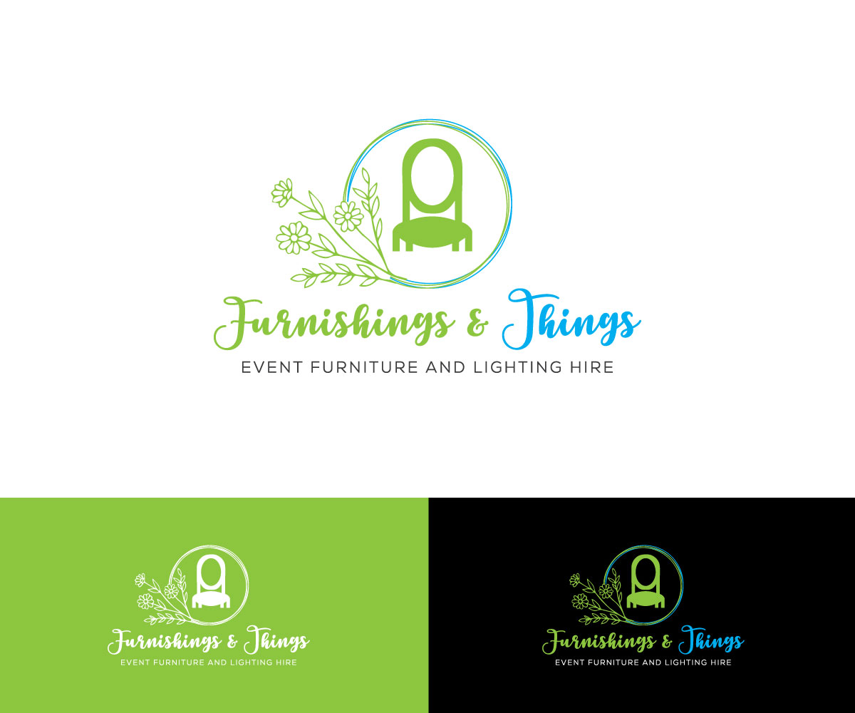 Elegant, Personable, Events Logo Design for Furnishings & Things ...