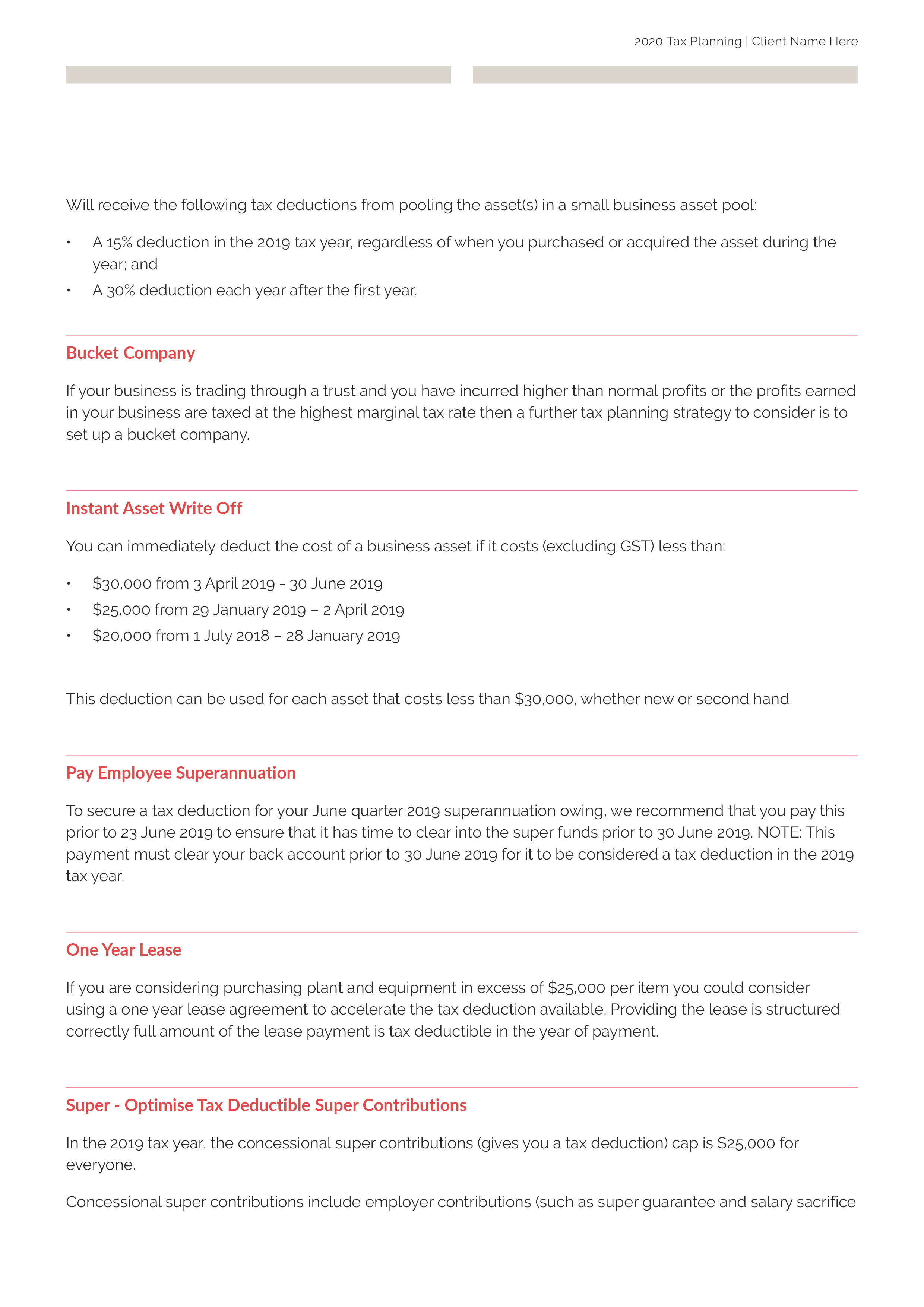 Upmarket, Professional, Accounting Word Template Design for a Company ...