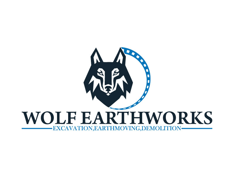 Logo Design for WOLF EARTHWORKS-Excavation,Earthmoving,Demolition by S ...