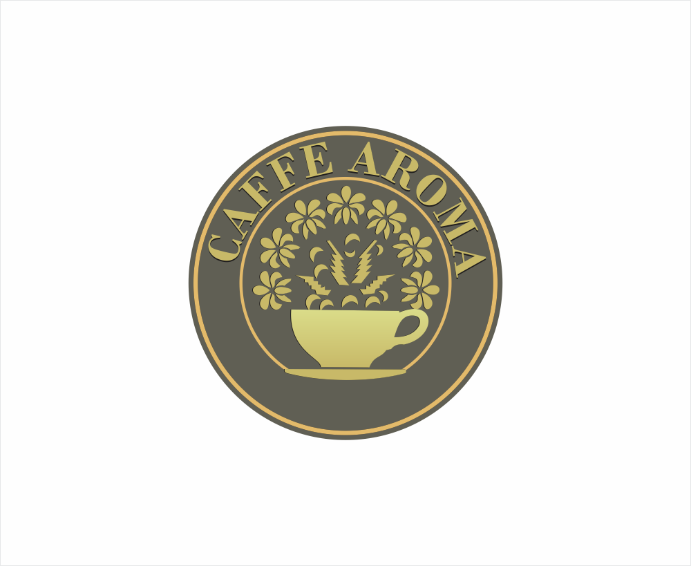 Restaurant Logo Design for CAFFE AROMA by Philacyus | Design #2994586