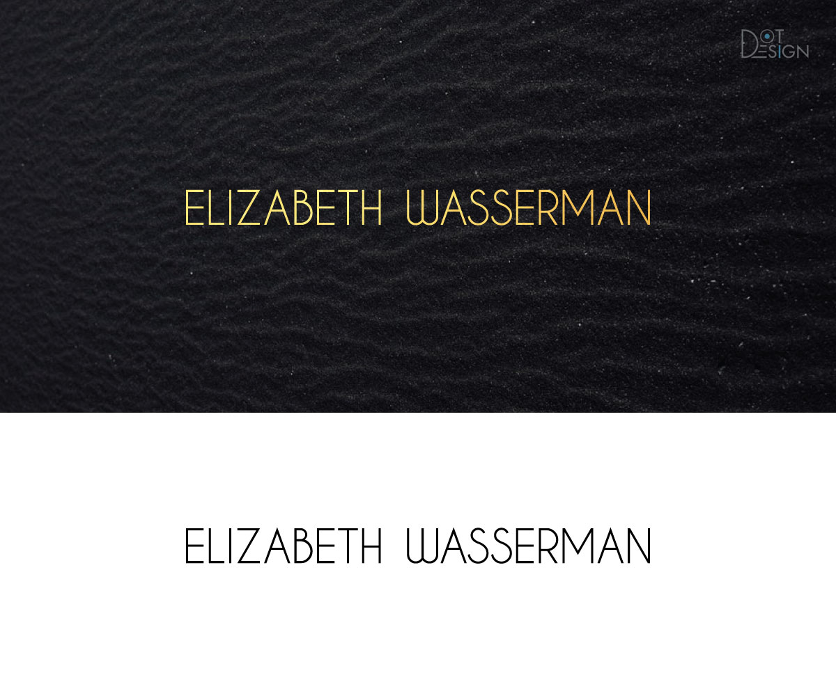 Modern, Upmarket, Jewelry Logo Design for ELIZABETH WASSERMAN by Dot ...