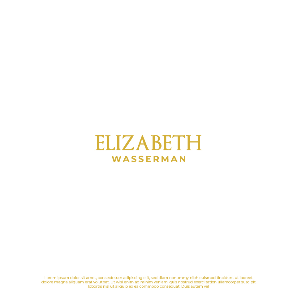 Modern, Upmarket, Jewelry Logo Design for ELIZABETH WASSERMAN by Shirin ...