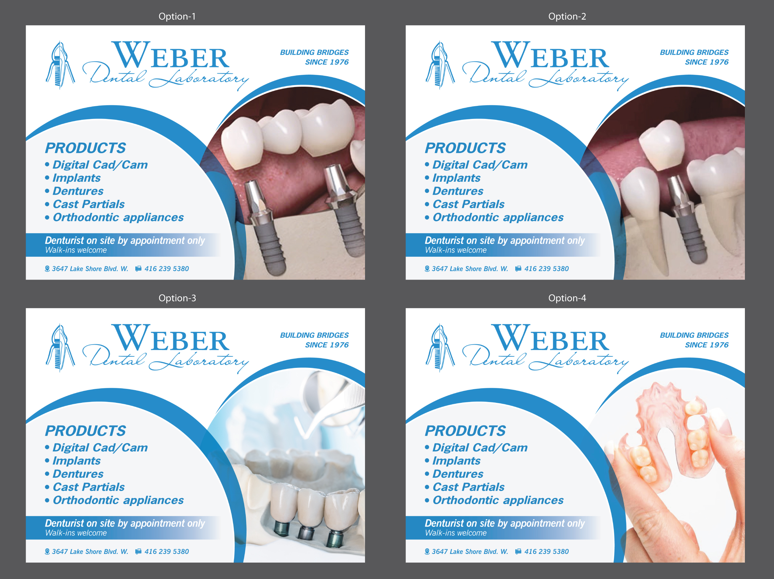 Elegant, Playful Billboard Design for Weber Dental Laboratory by ...