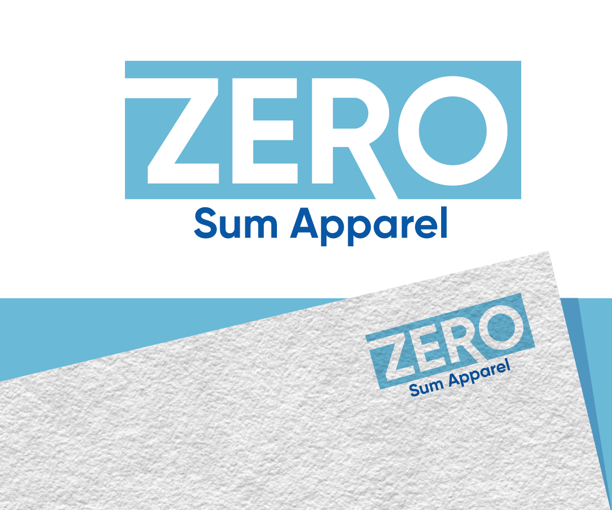 Bold, Playful, Apparel Store Logo Design for Zero Sum Apparel or Zero ...
