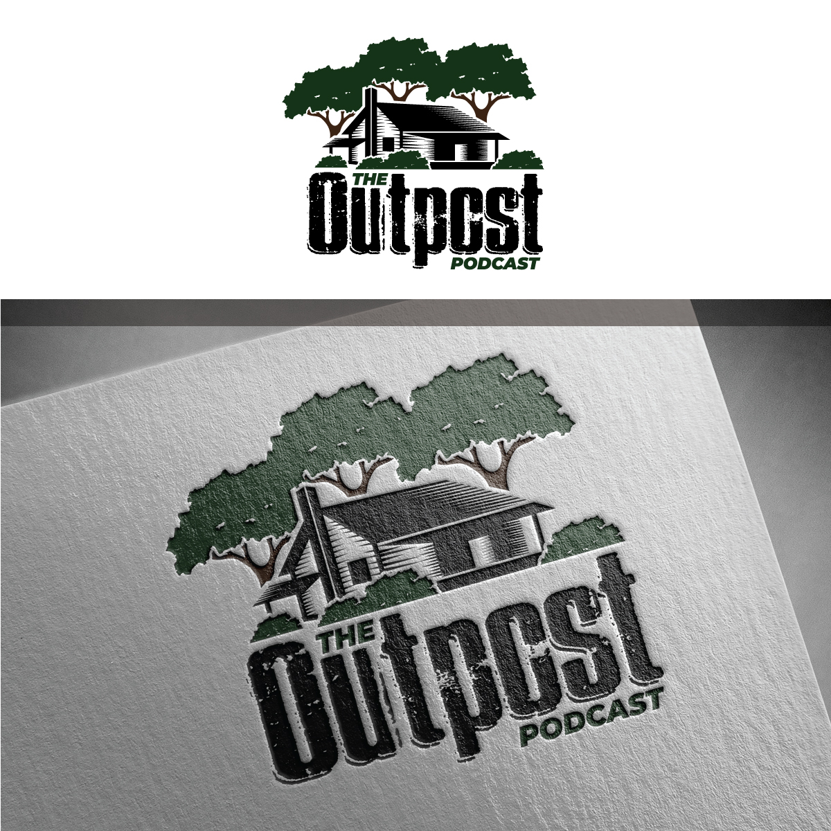 Traditional, Bold Logo Design for The Outpost Radio Podcast Network and ...