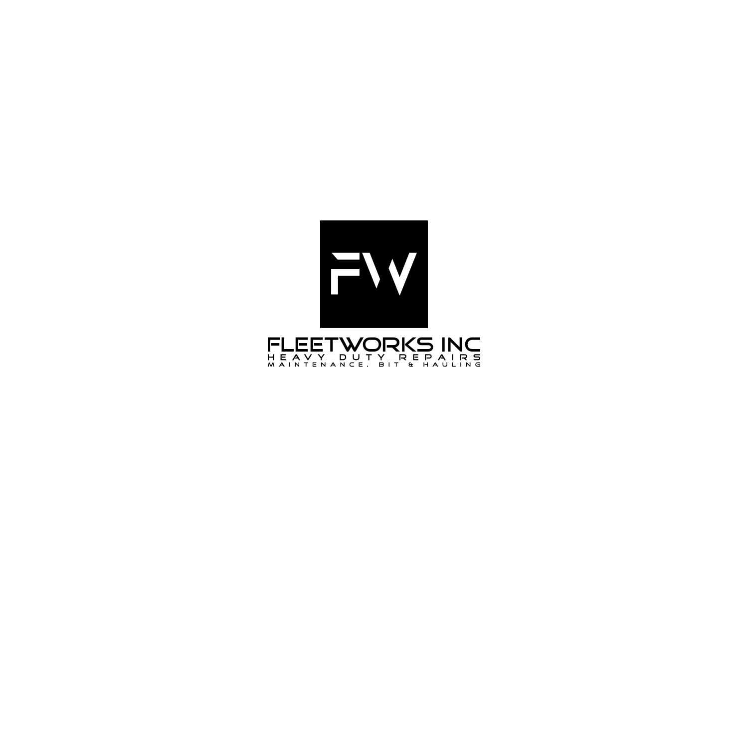 Serious, Modern, Truck Repair Logo Design for FLEETWORKS INC "Heavy ...