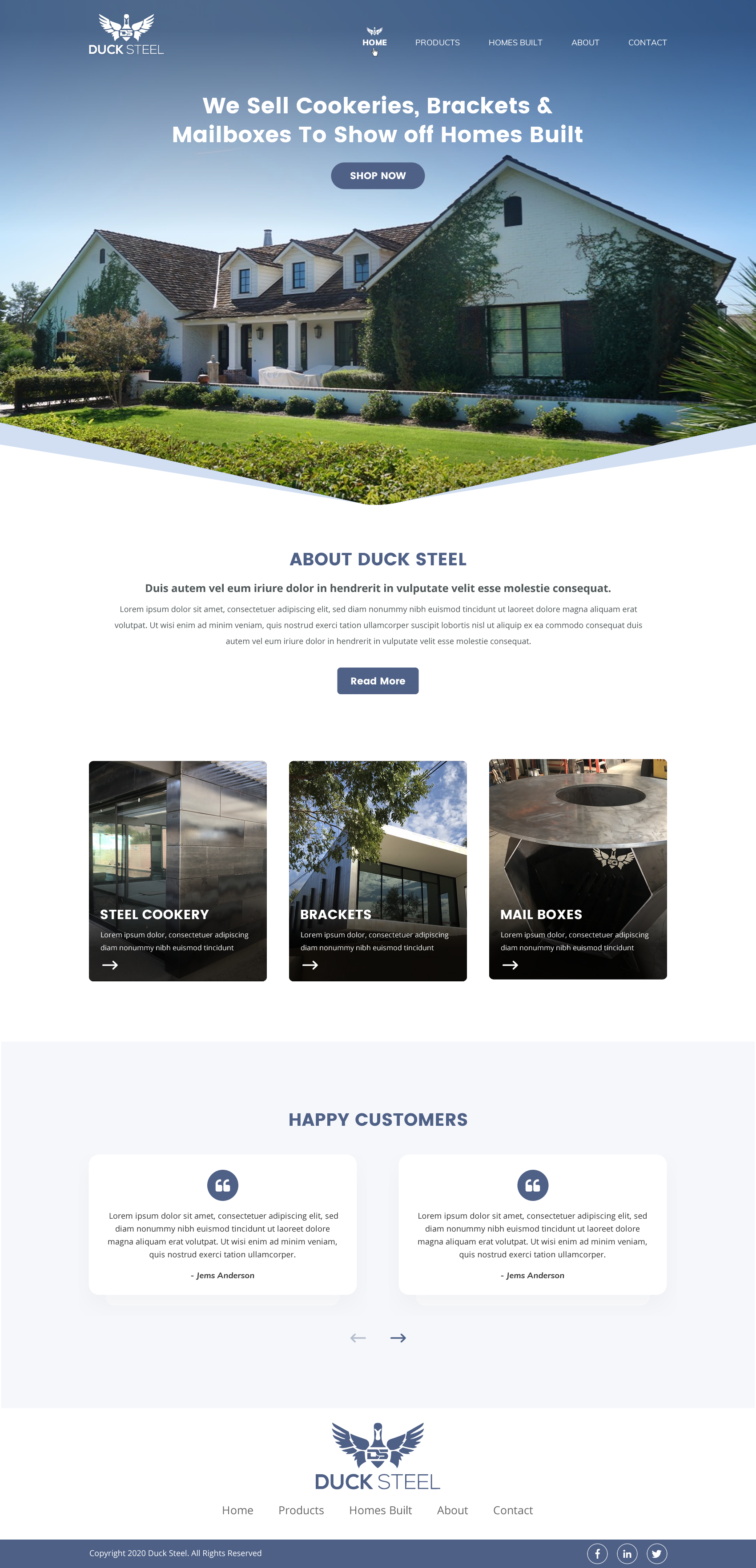 Modern, Professional, Building Product Web Design for Ducksteel Llc. by ...