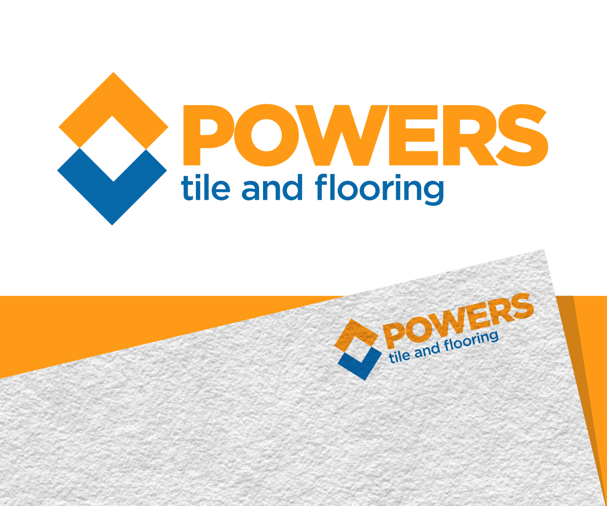 Upmarket, Bold Logo Design for POWERS tile and flooring by Jay Design ...
