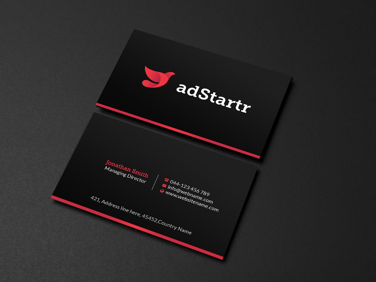 Upmarket, Bold, Advertising Business Card Design for OWS by Creations ...