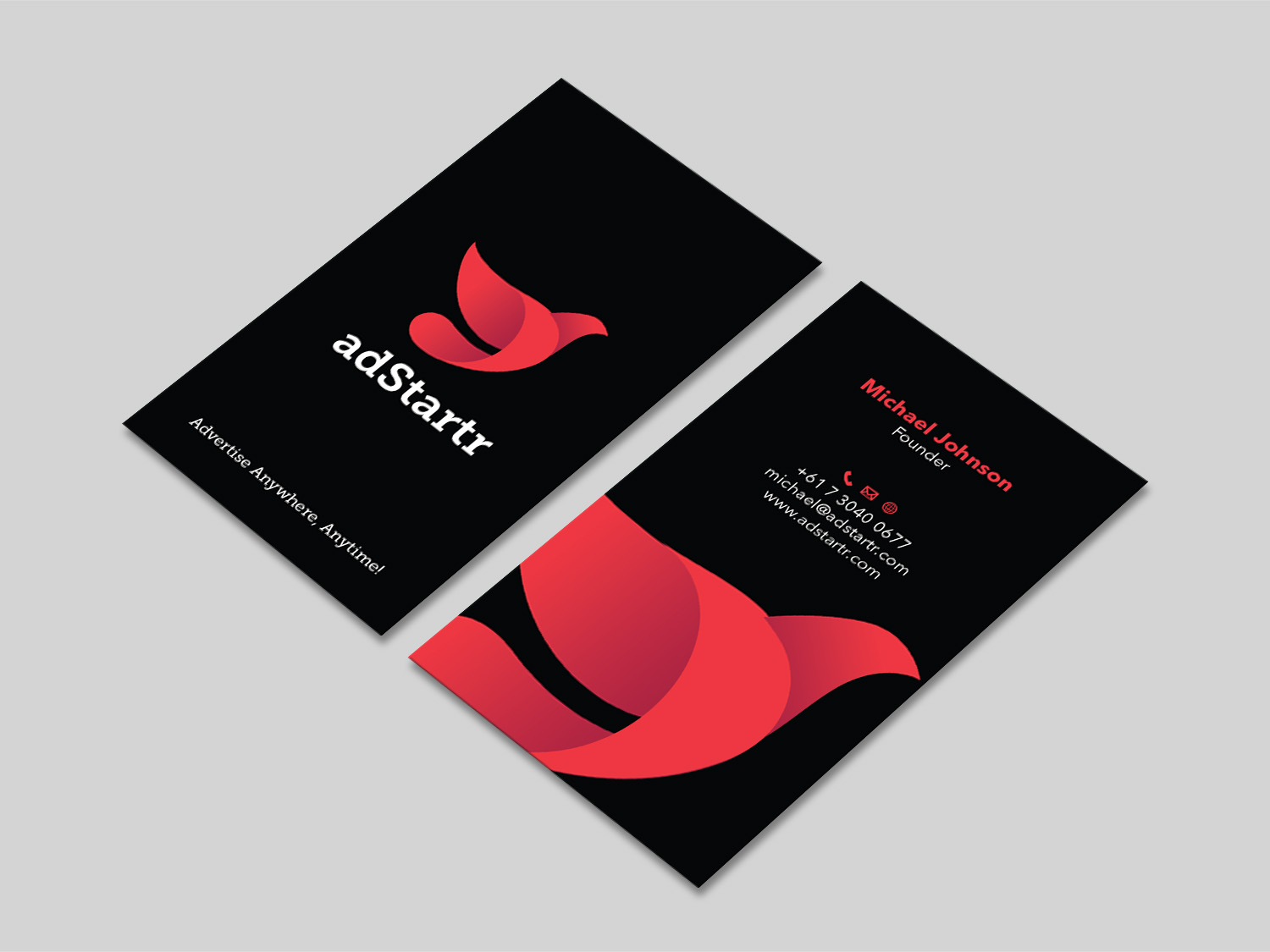 Upmarket, Bold, Advertising Business Card Design for OWS by MDesign ...