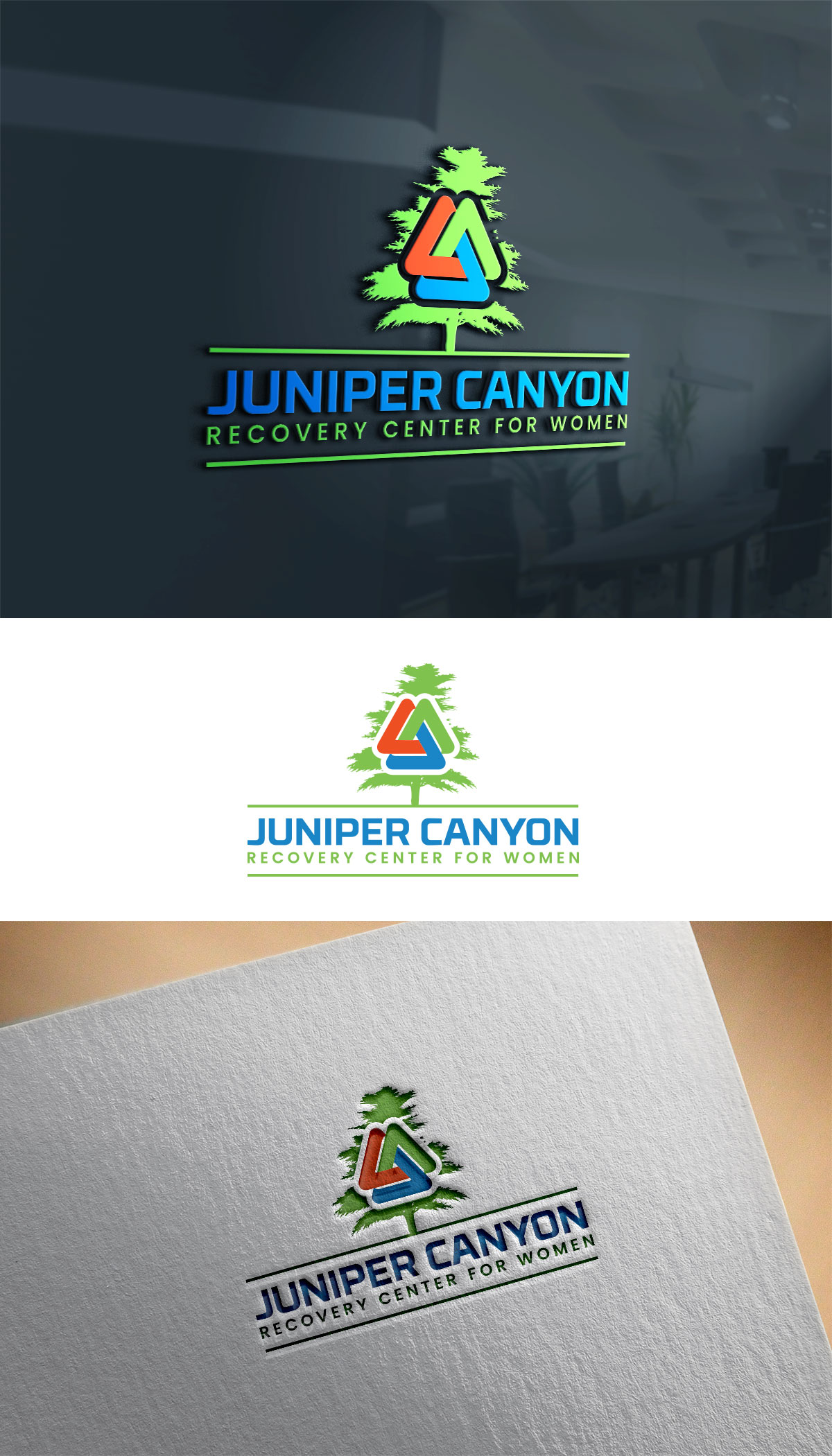 Logo Design for Juniper Canyon - Recovery Center For Women by logograph ...