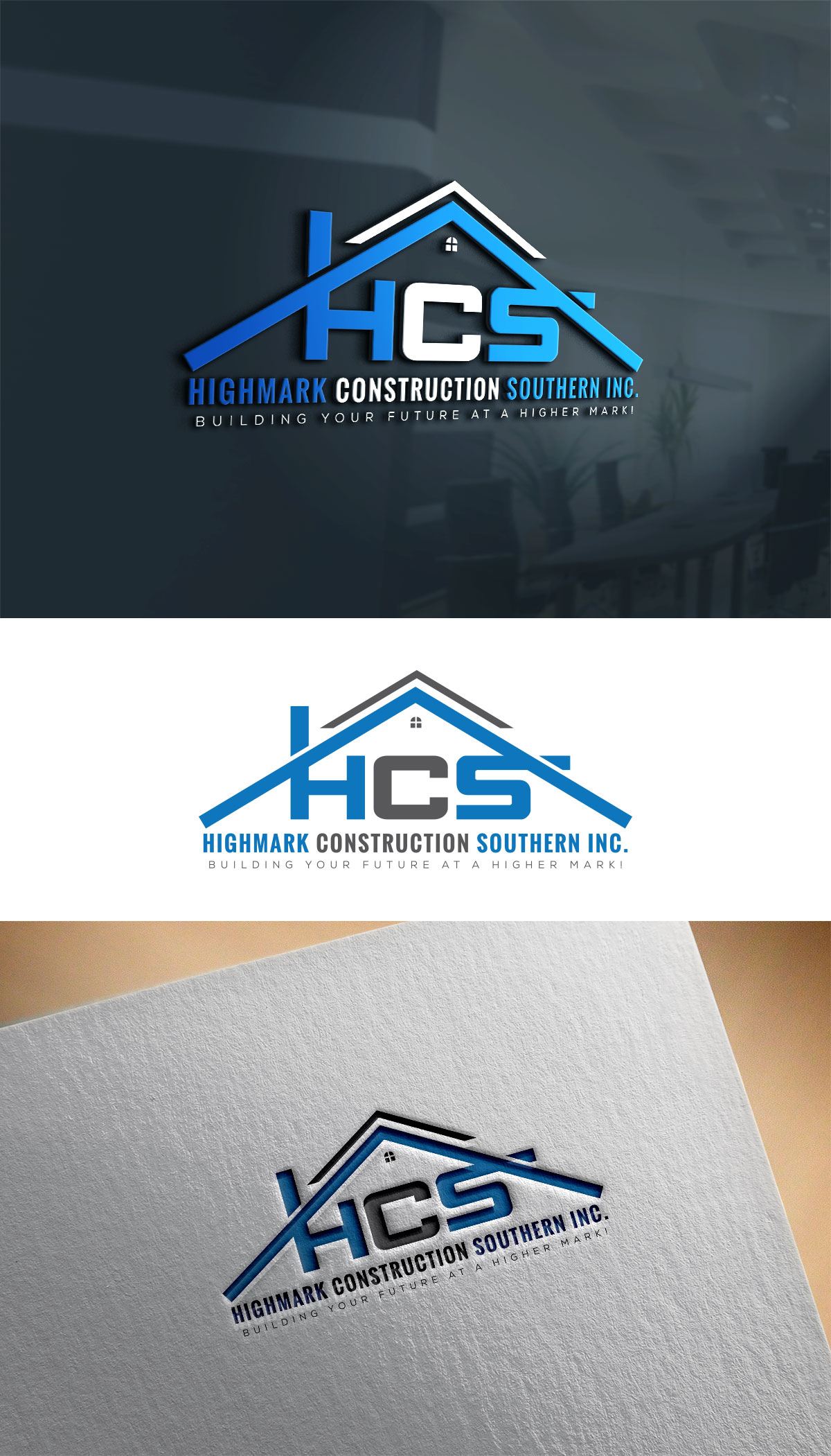 Logo Design for Highmark Construction Southern Inc. Building Your Future At A Higher Mark! by ...