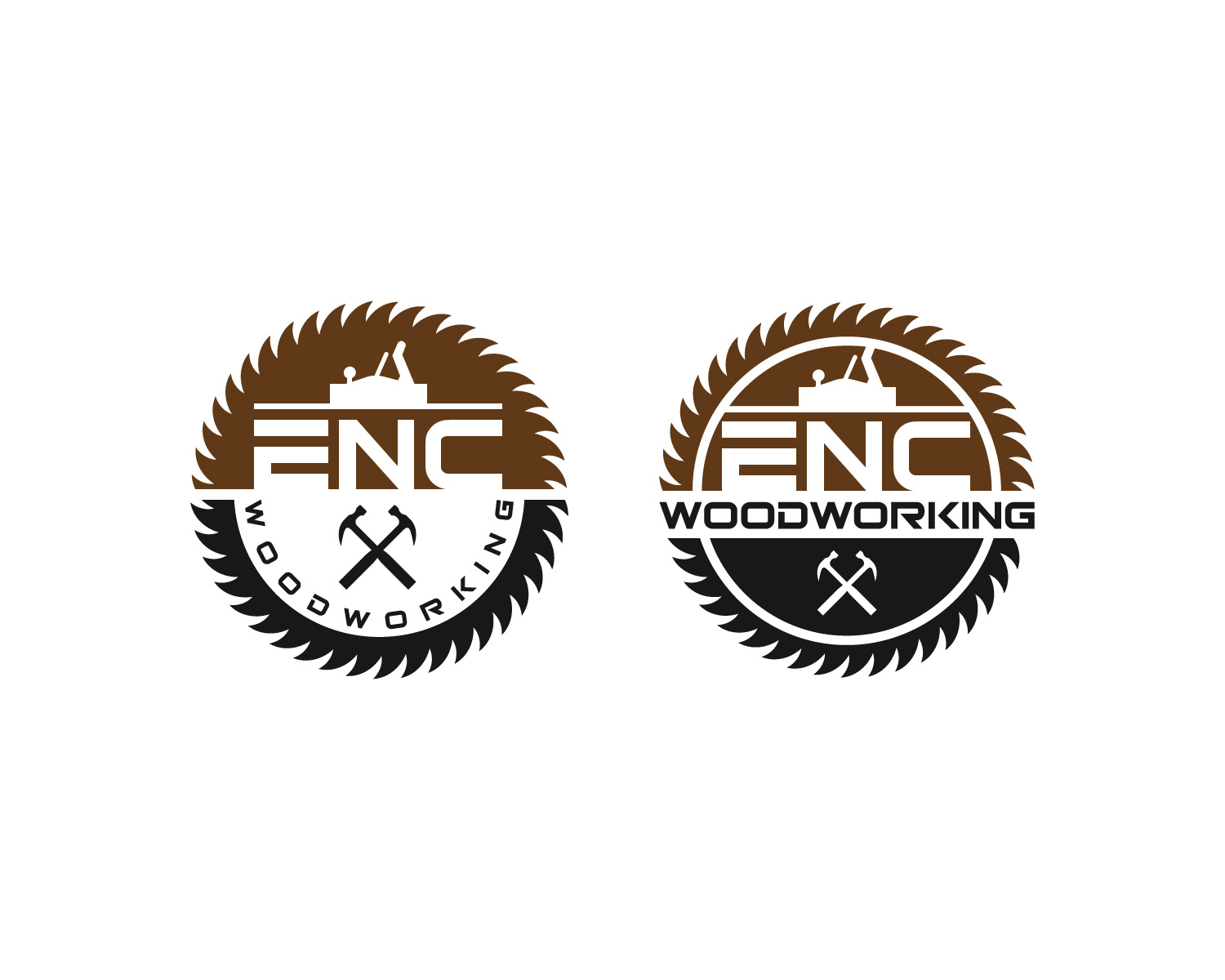 Bold, Masculine, Woodworking Logo Design for ENC Woodworking by MAWBM ...