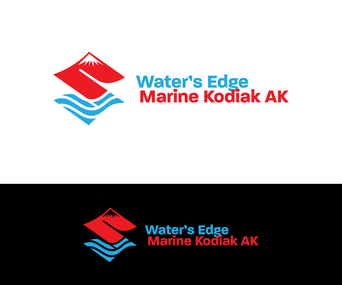 Logo Design for Water’s Edge Marine Kodiak AK by logograph | Design ...