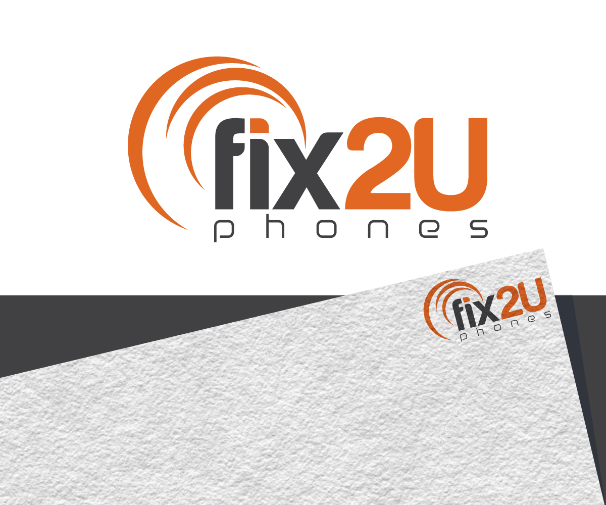 Modern, Bold, Mobile Communication Logo Design for fix2U phones by Jay ...