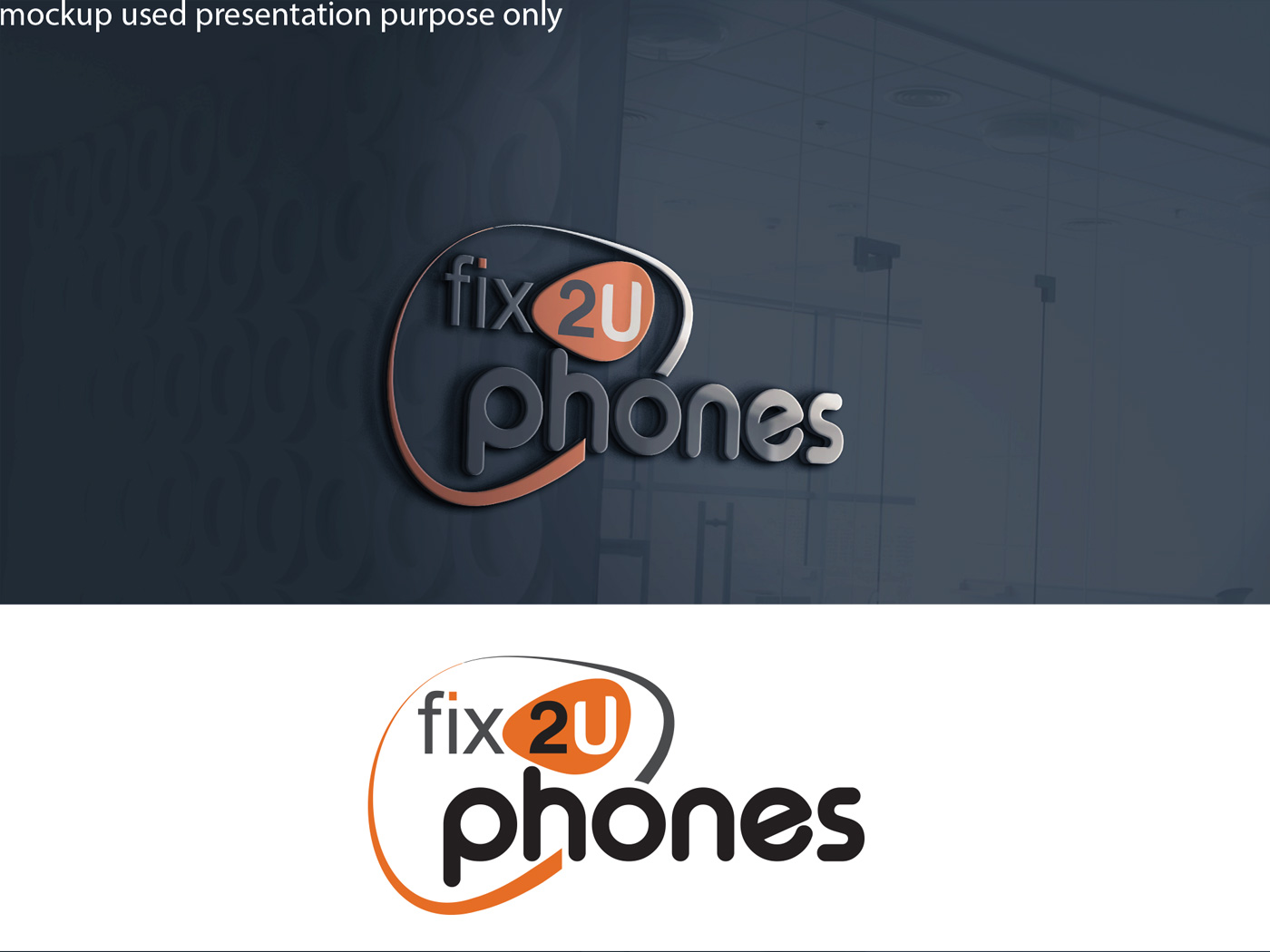 Modern, Bold, Mobile Communication Logo Design for fix2U phones by Juli ...