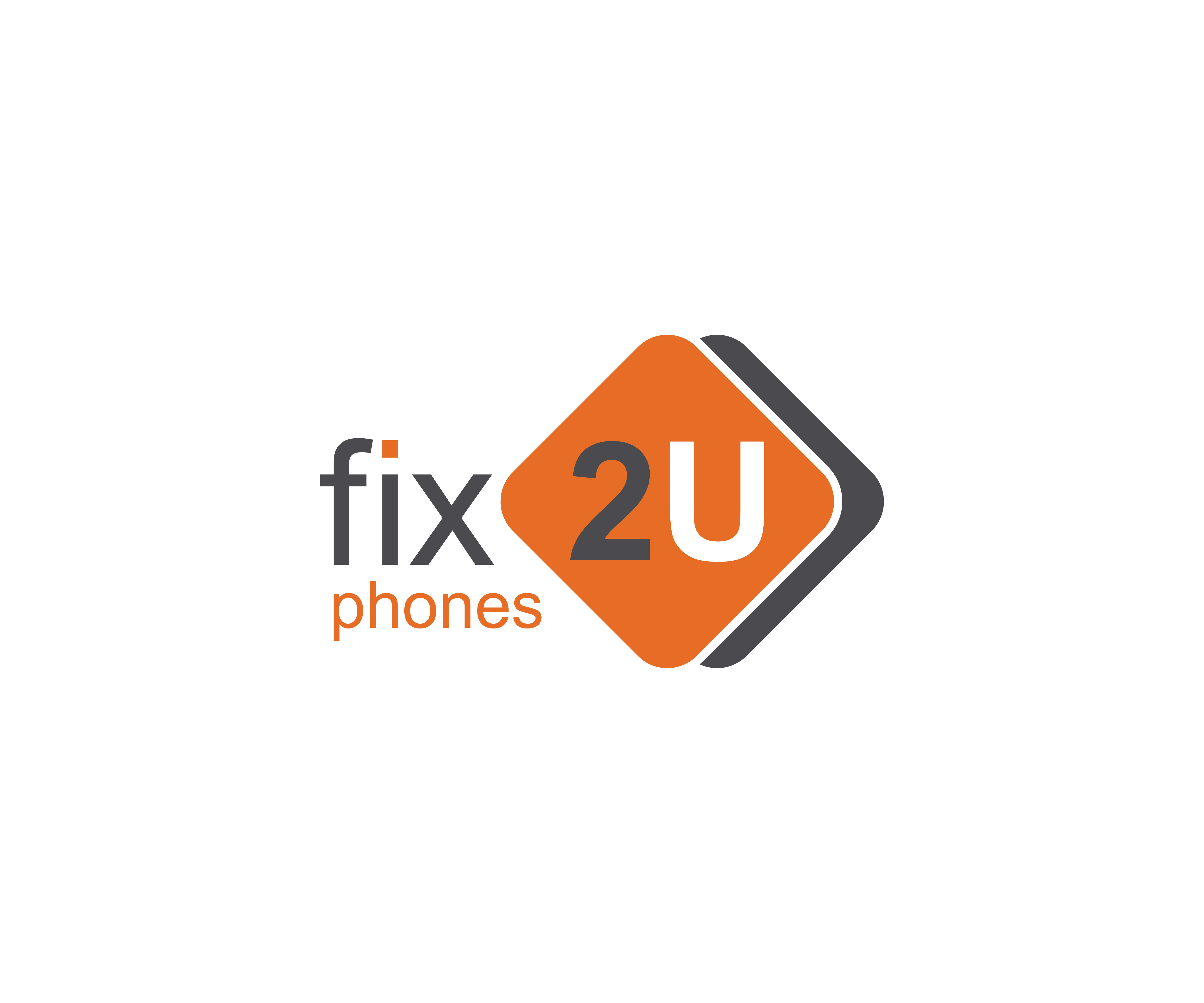 Modern, Bold, Mobile Communication Logo Design for fix2U phones by UN ...